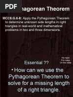 Pythagorean Theorem Guide | PDF | Triangle Geometry | Elementary Geometry