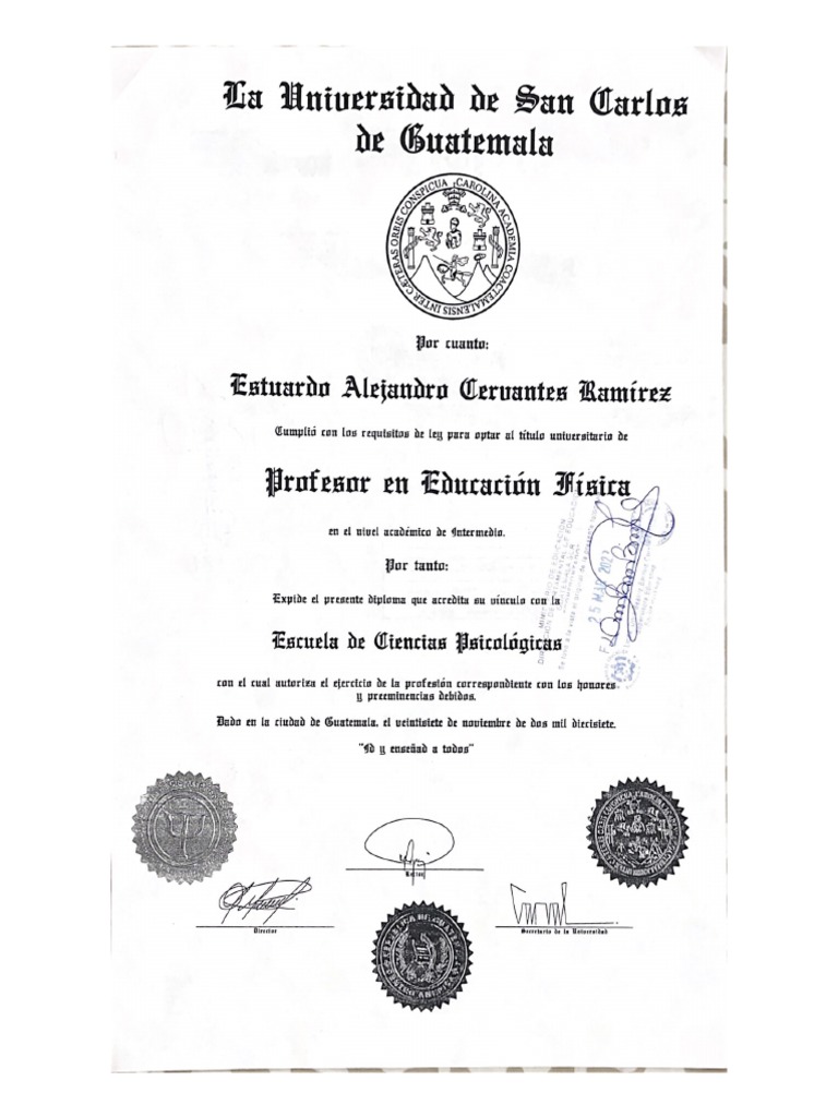 Titulo de La Universidad.. | PDF