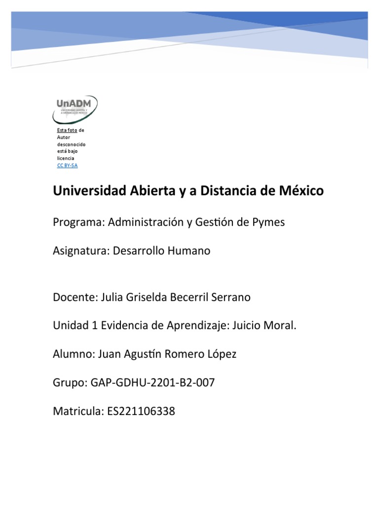 Gdhu - U1-Ea - Jurl | PDF | Moralidad