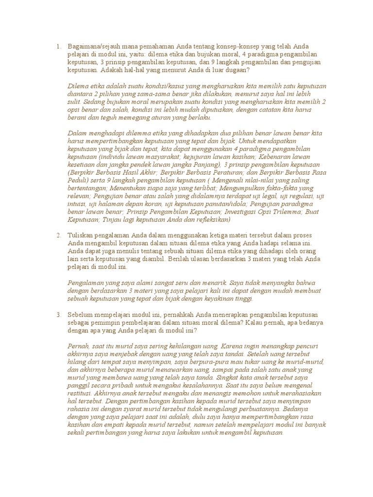 Refleksi Modul 3.1. | PDF