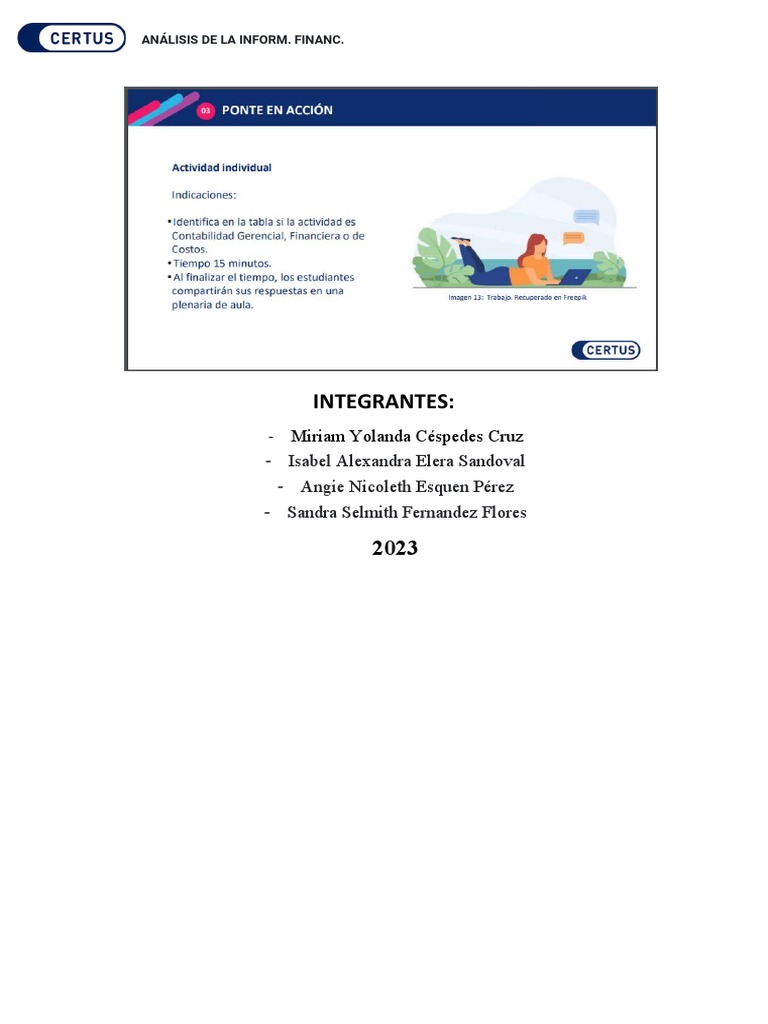 Análisis de La Inform. Financ. | PDF