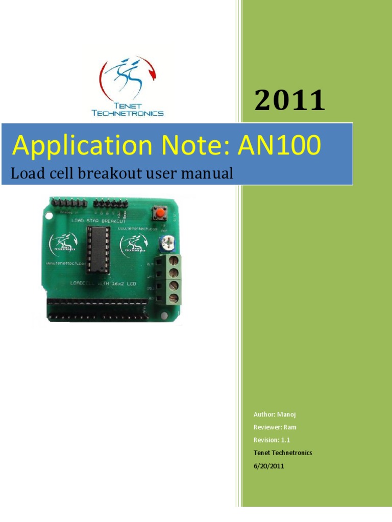 INA125P Load Cell Breakout Guide | PDF | Amplifier | Arduino