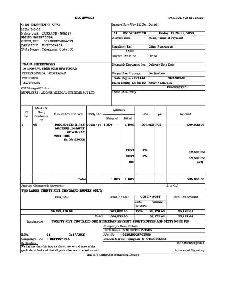 S.M. Enterprises | PDF | Trade | Government