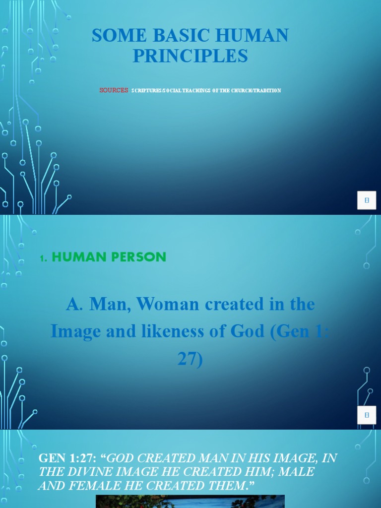 Some Basic Human Principles | PDF