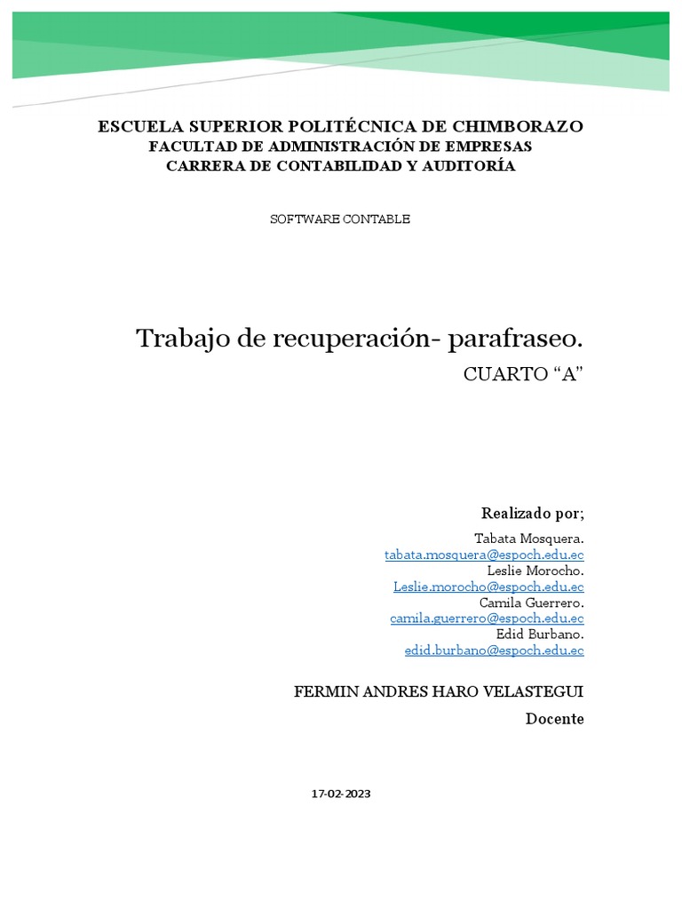 Caratula Actualizada Deberes | PDF