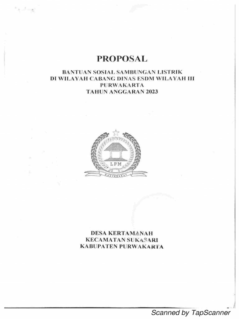 Contoh Proposal Lisdes Desa Kertamanah Fix | PDF