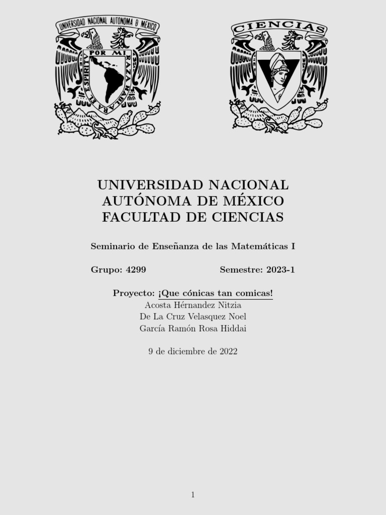 Proyecto C Nicas | PDF | Elipse | Geometría euclidiana