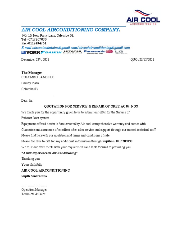 Liberty Plaza RAMP - GREE AC Service & Repair | PDF | Air Conditioning ...