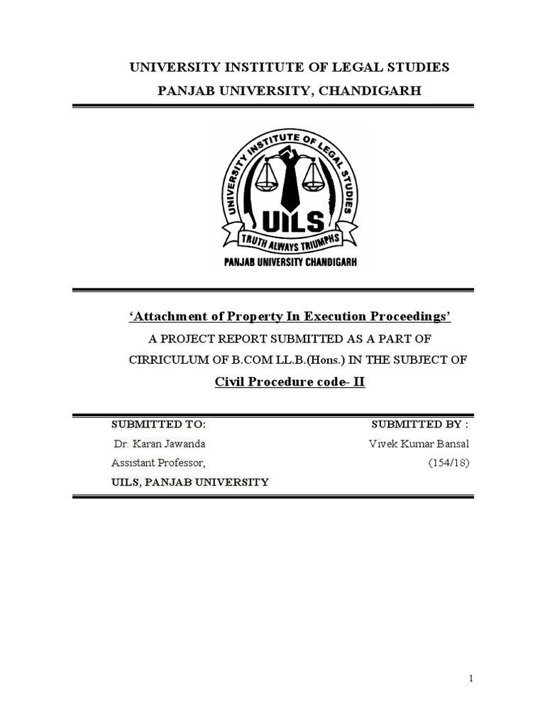 CPC Assignment | PDF | Lawsuit | Garnishment