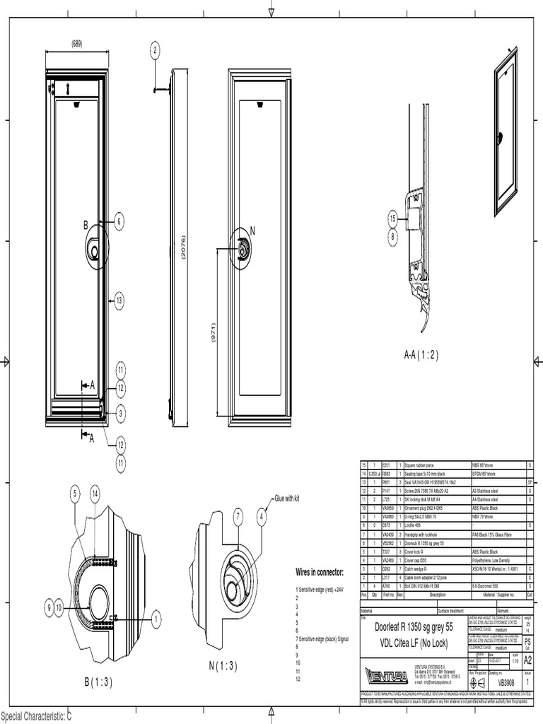 Exploded View EB Deur Rechts VB3908-1 | PDF | Building Materials ...