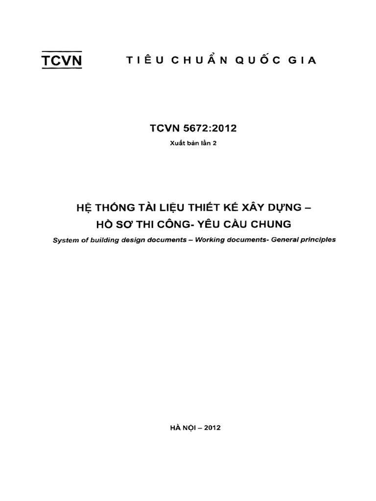 TCVN 5672-2012 | PDF