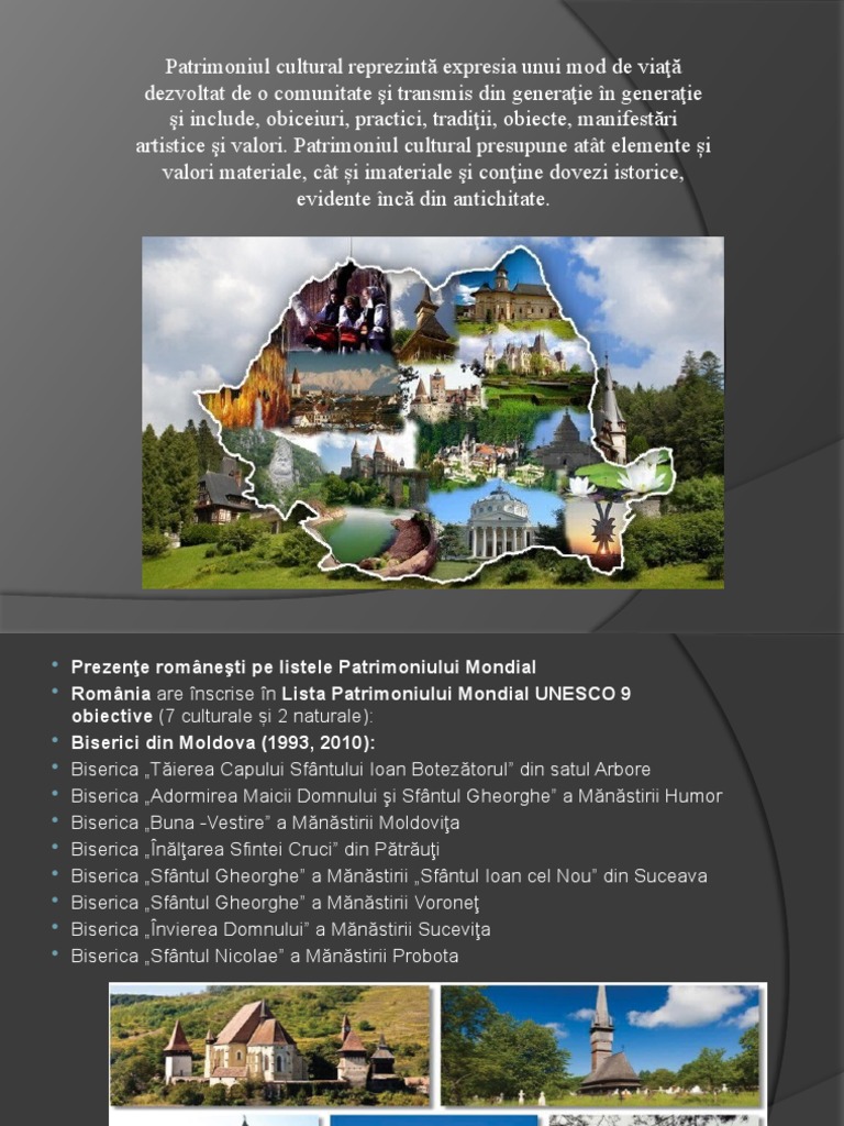 Prezentare Patrimoniul Cultural | PDF