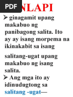 Ano Ang Panlapi | PDF