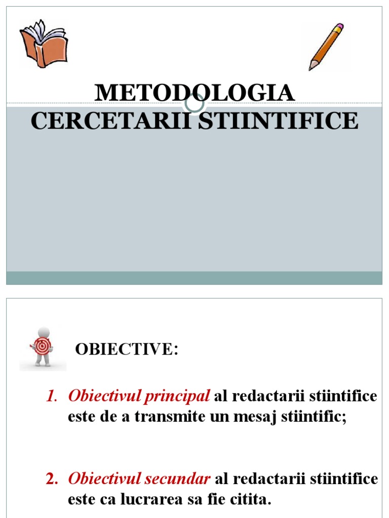 Metodologia Cercetarii Stiintifice | PDF