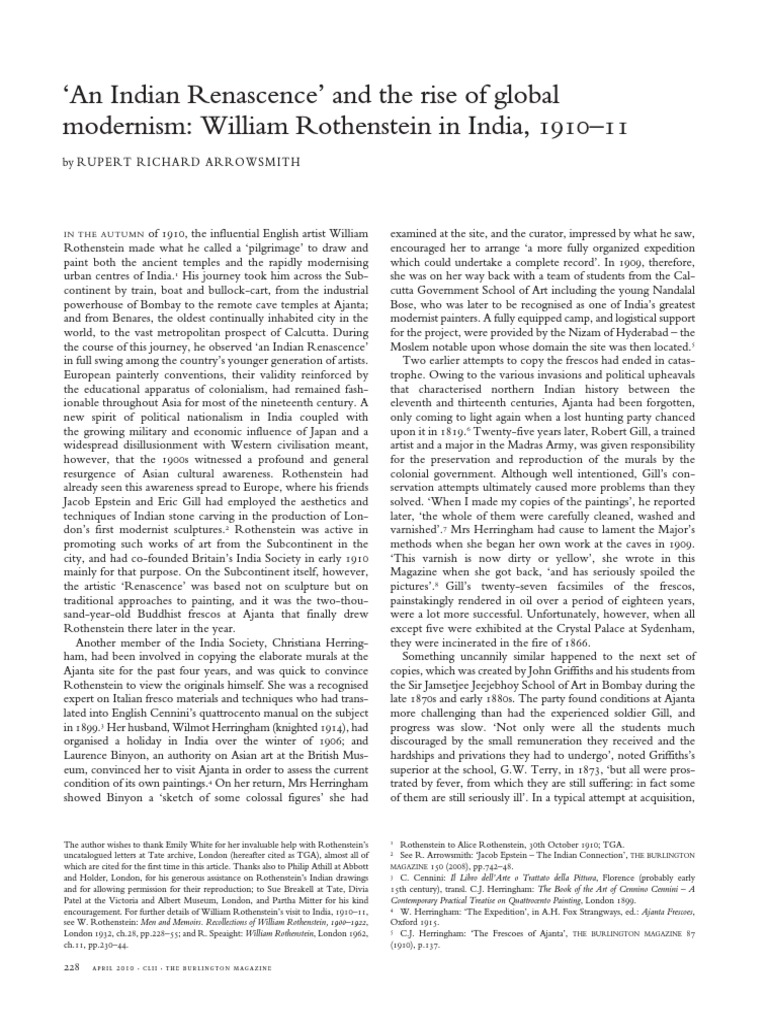 An Indian Renascence ' and The Rise of Global Modernism - William ...