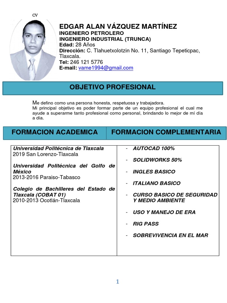 CV Edgar Alan-1-1 | PDF