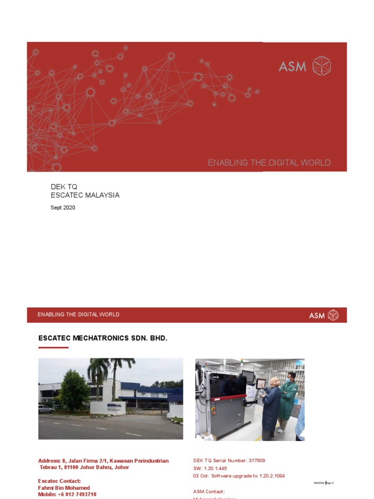 Escatec Mechatronics TQ Update Sept 2020 | PDF | Computing