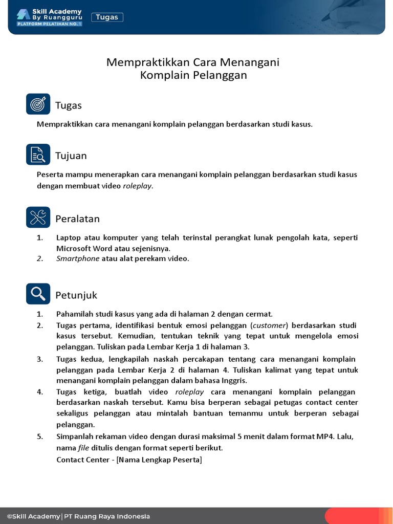 Cara Efektif Menangani Komplain Pelanggan | PDF | Karier & Perkembangan ...