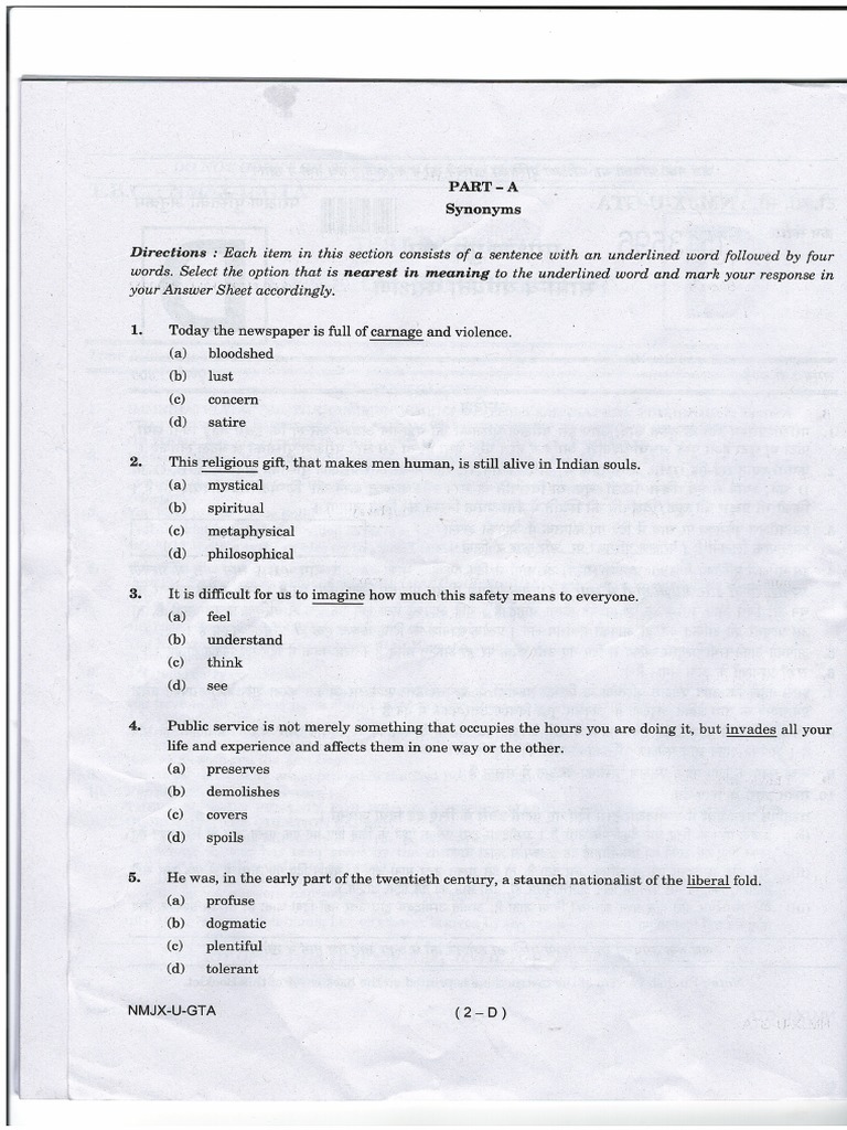 EPFO EP - AO 2021 Question Paper | PDF