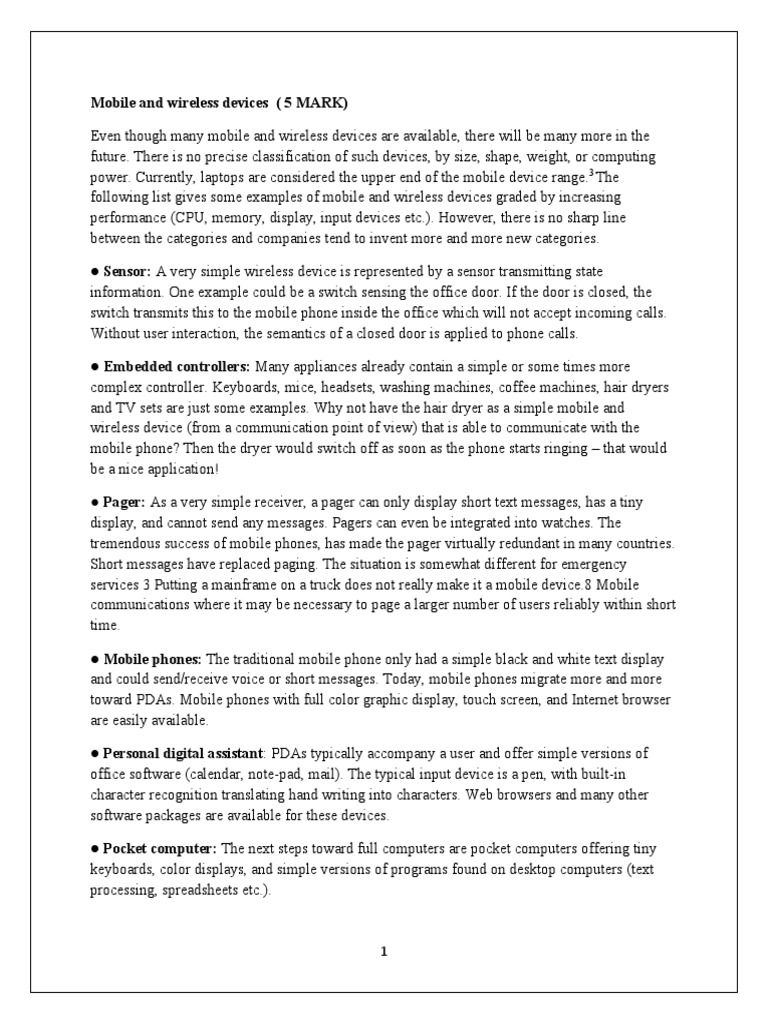 Mobile Computing Pdf Multiplexing Internet Protocols