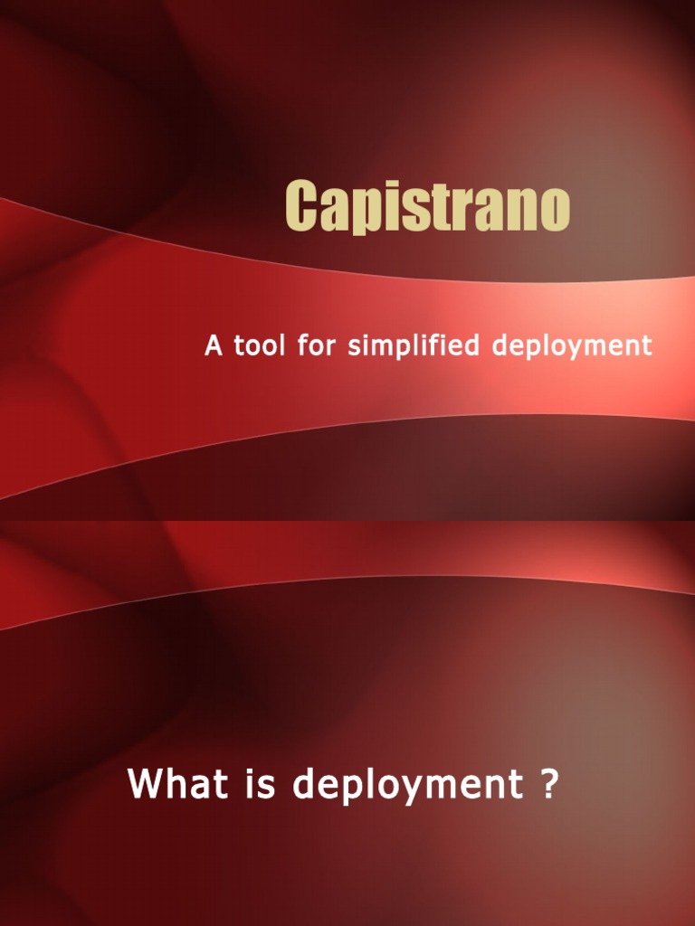 Capistrano Deployment Guide | PDF