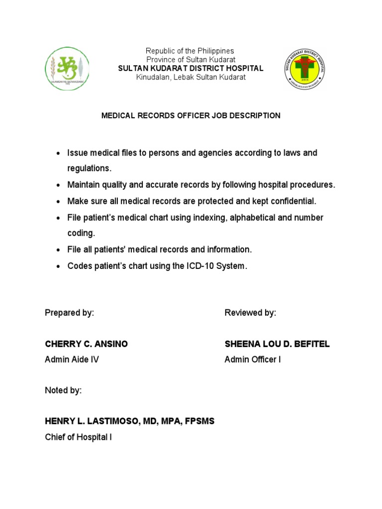 Sultan Kudarat District Hospital: Republic of The Philippines Province ...