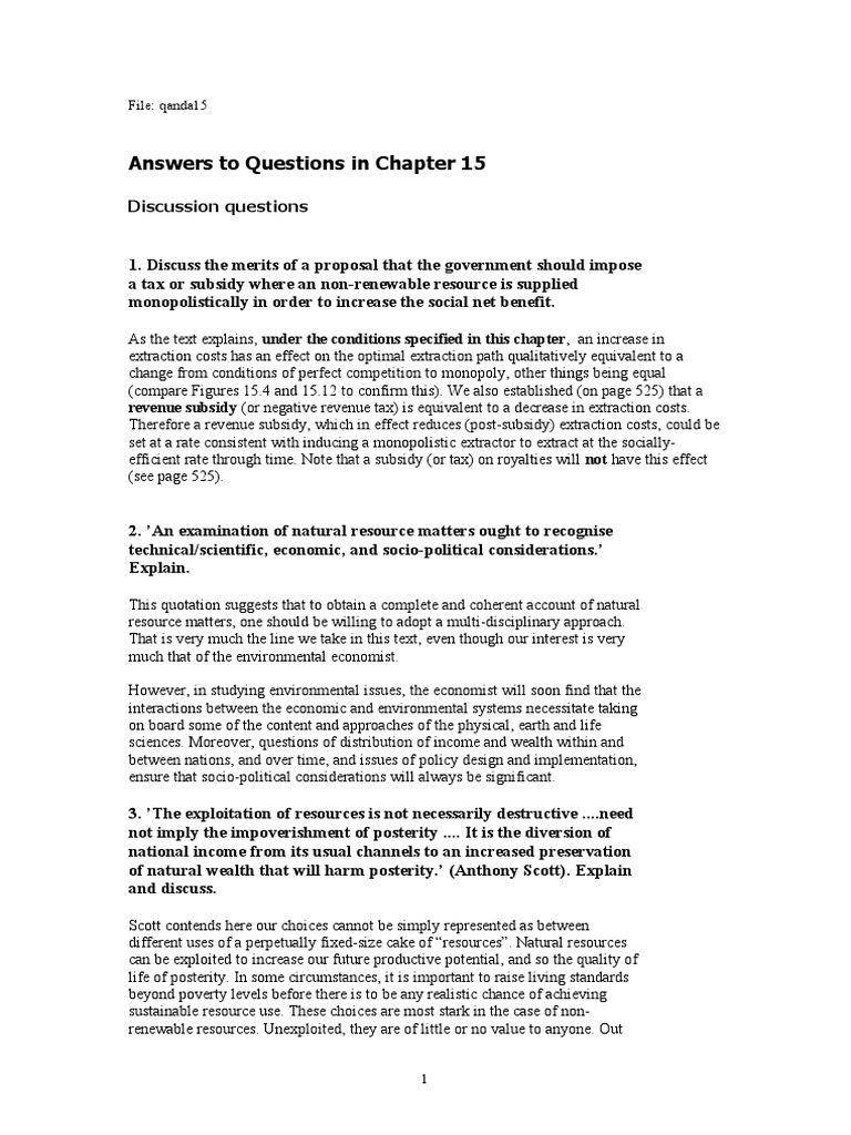Qanda 15 Pdf Taxes Economics