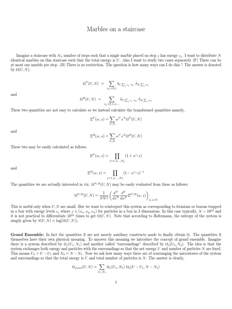 Marbles On AStaricase | PDF | Elementary Particle | Quantum Mechanics