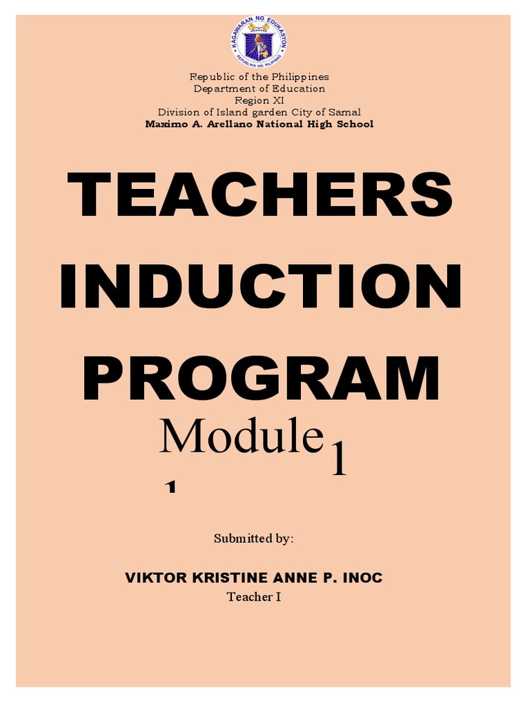 Module 1 Final | PDF | Teachers | Learning