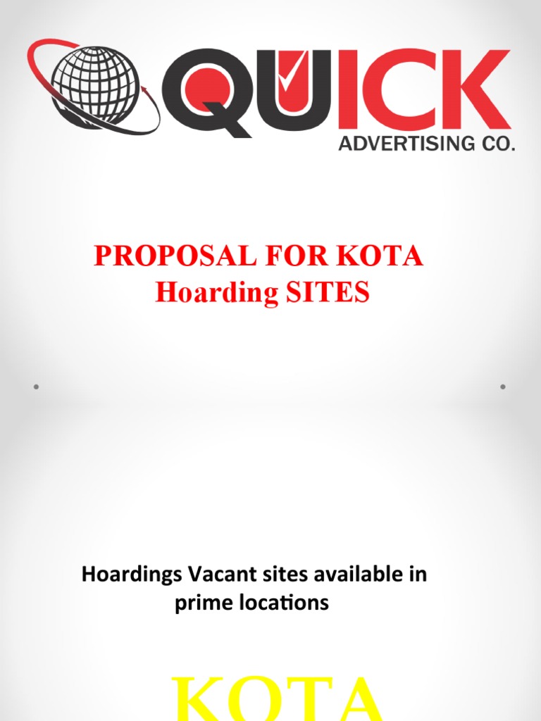 Proposal For Kota Hoarding SITES | PDF | Technology & Engineering