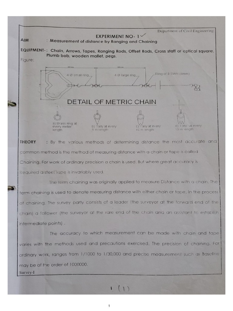 SURVEY Practical File | PDF