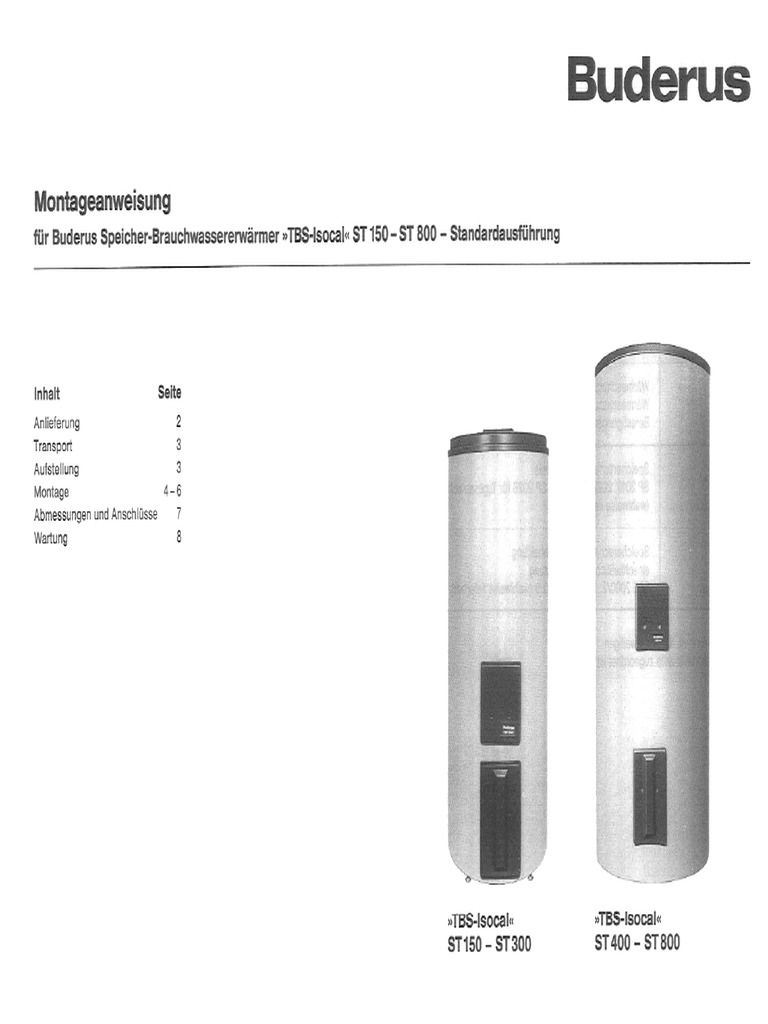 Buderus IsoCal ST 201 | PDF