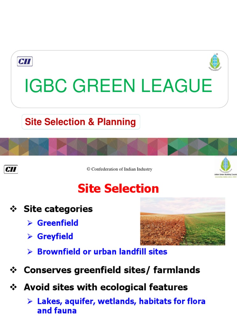 Site Selection & Planning | PDF