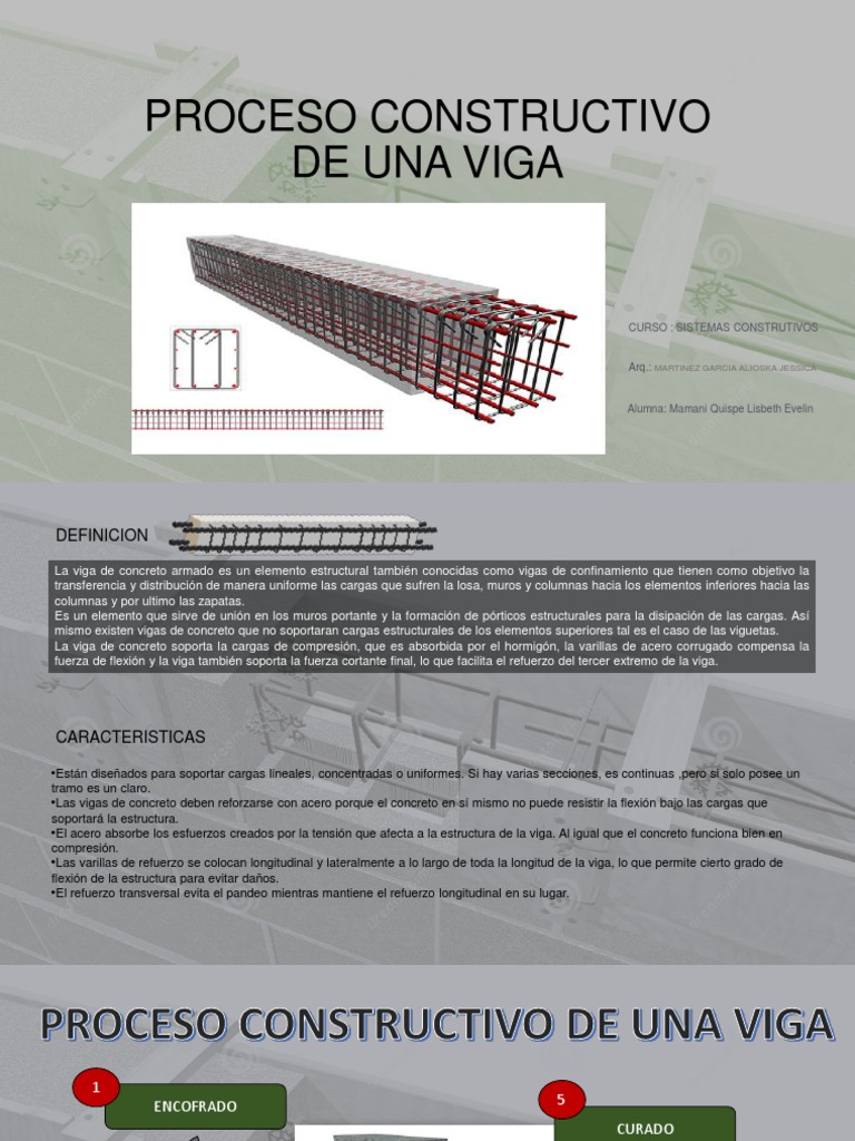 Proceso Constructivo de Una Viga | PDF