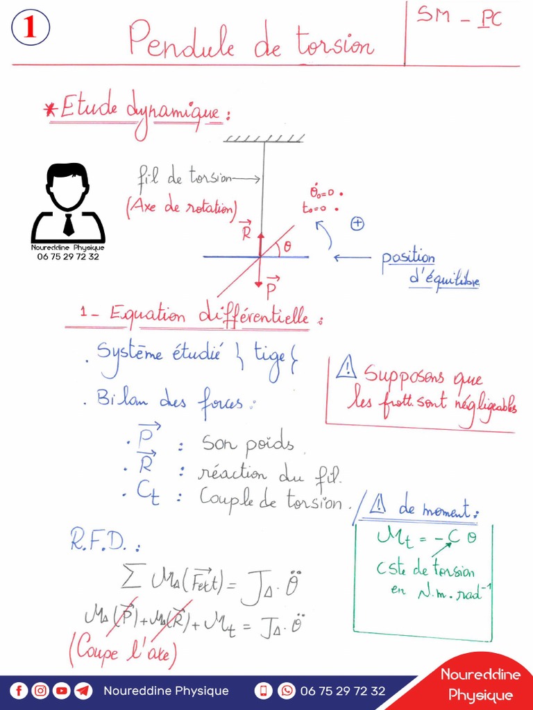 Pendule de Torsion | PDF
