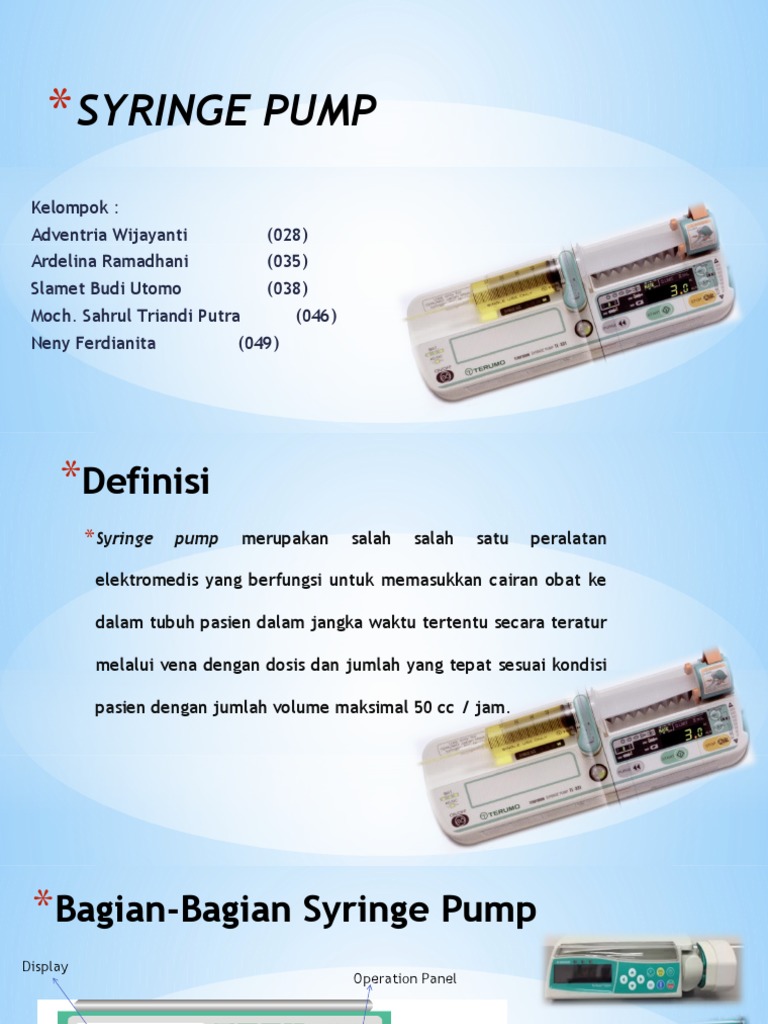 Syringe Pump | PDF