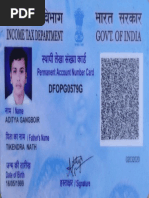 Pan Card Back Side | PDF