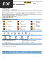 COSHH Risk Assessment for Painting | PDF | Paint | Hazards