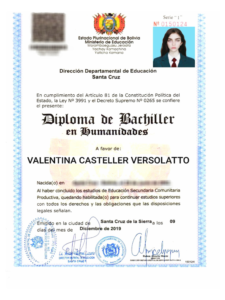 Titulo de Bachiller | PDF