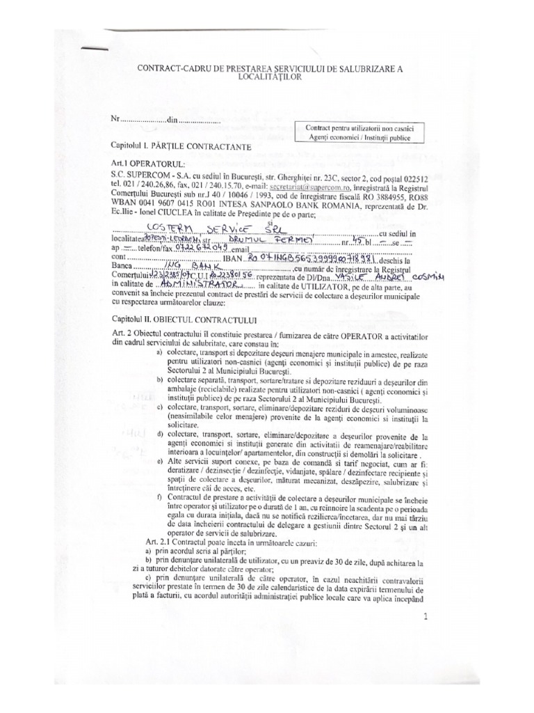Contract SUPERCOM | PDF
