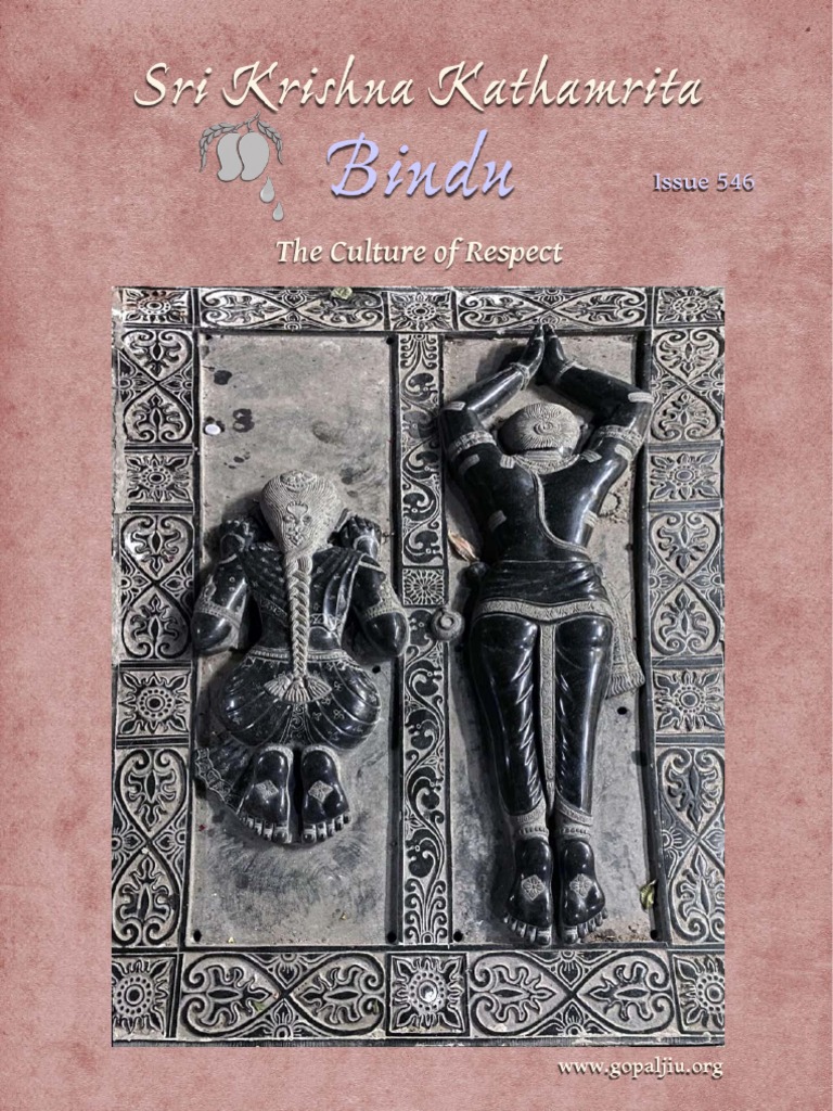 Sri Krishna Kathamrita Bindu Issue 546 Culture of Respect | PDF | Guru ...