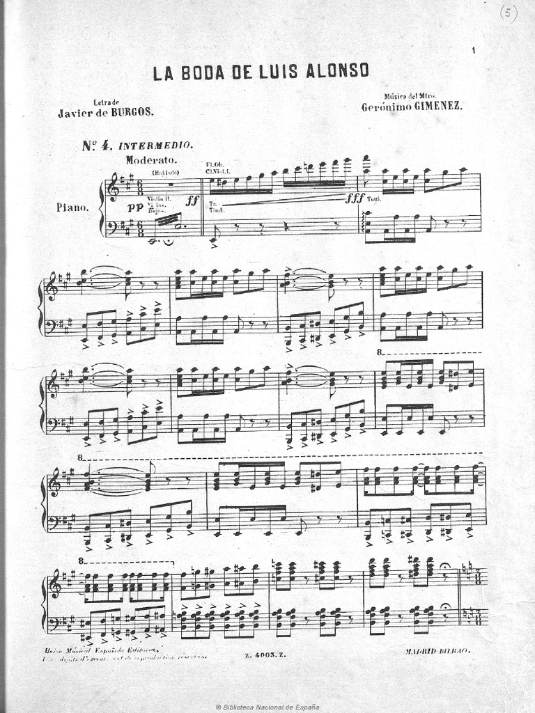 La Boda de Luis Alonso | PDF