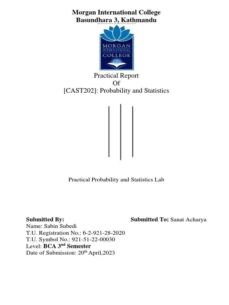 Statistical Package For The Social Science Spss Lab Report Bca 3rd Sem Probability and ...