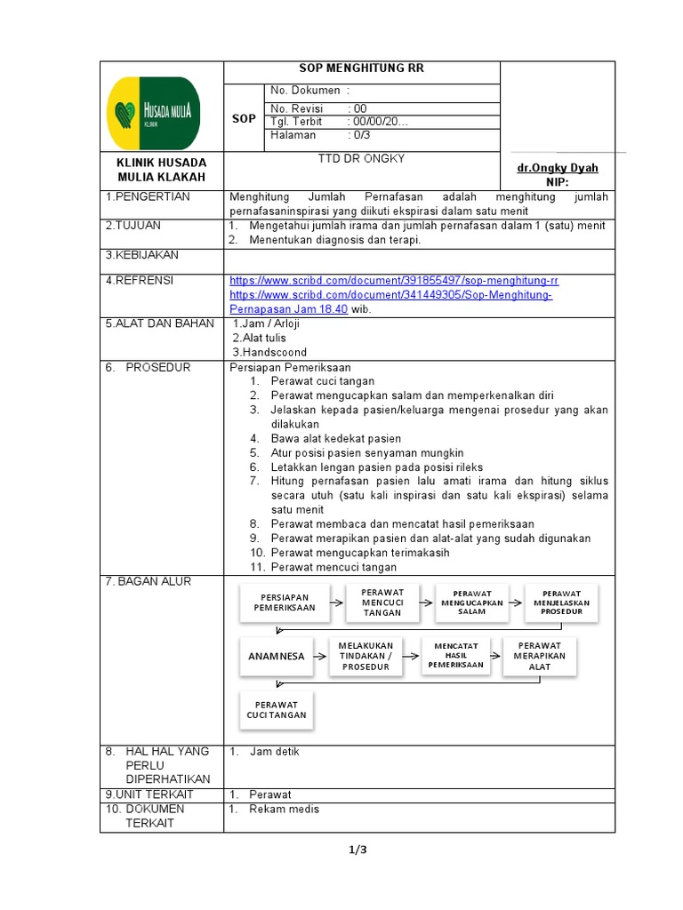Sop Menghitung RR | PDF