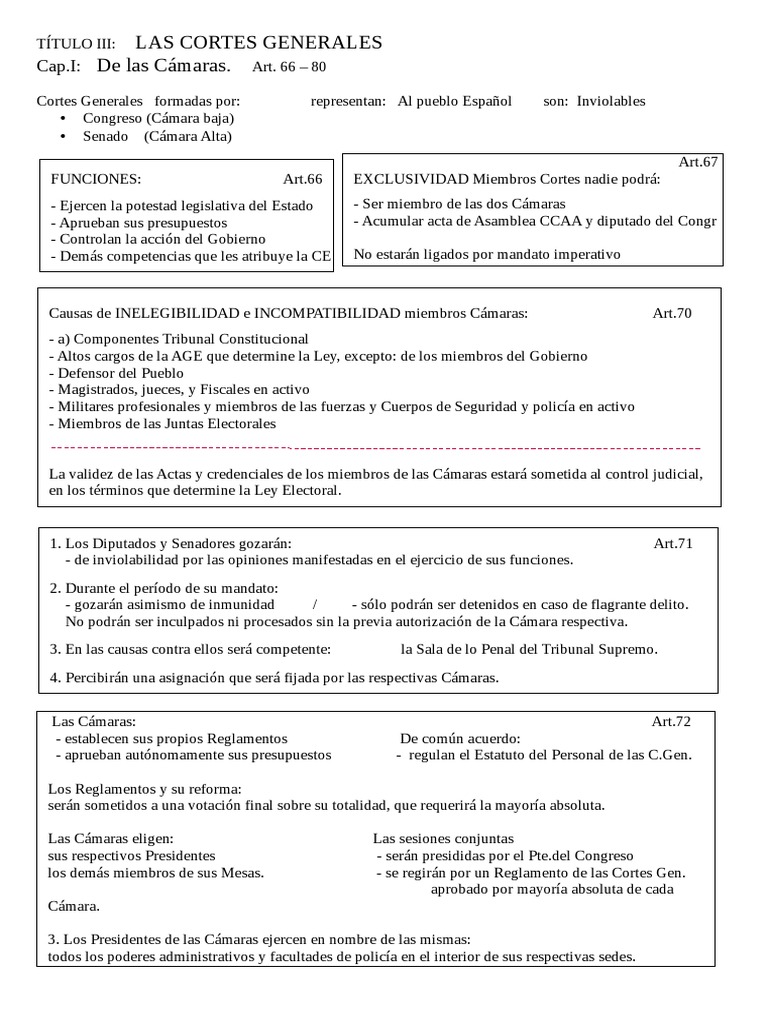 Título Iii Las Cortes Generales Pdf Cortes Generales Ley Pública 0207