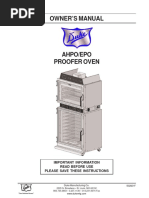 Proofer Operator Manuals | PDF