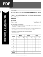 Social and Modern Studies - SMS Grade 7 Mock Examinations 2022 | PDF ...