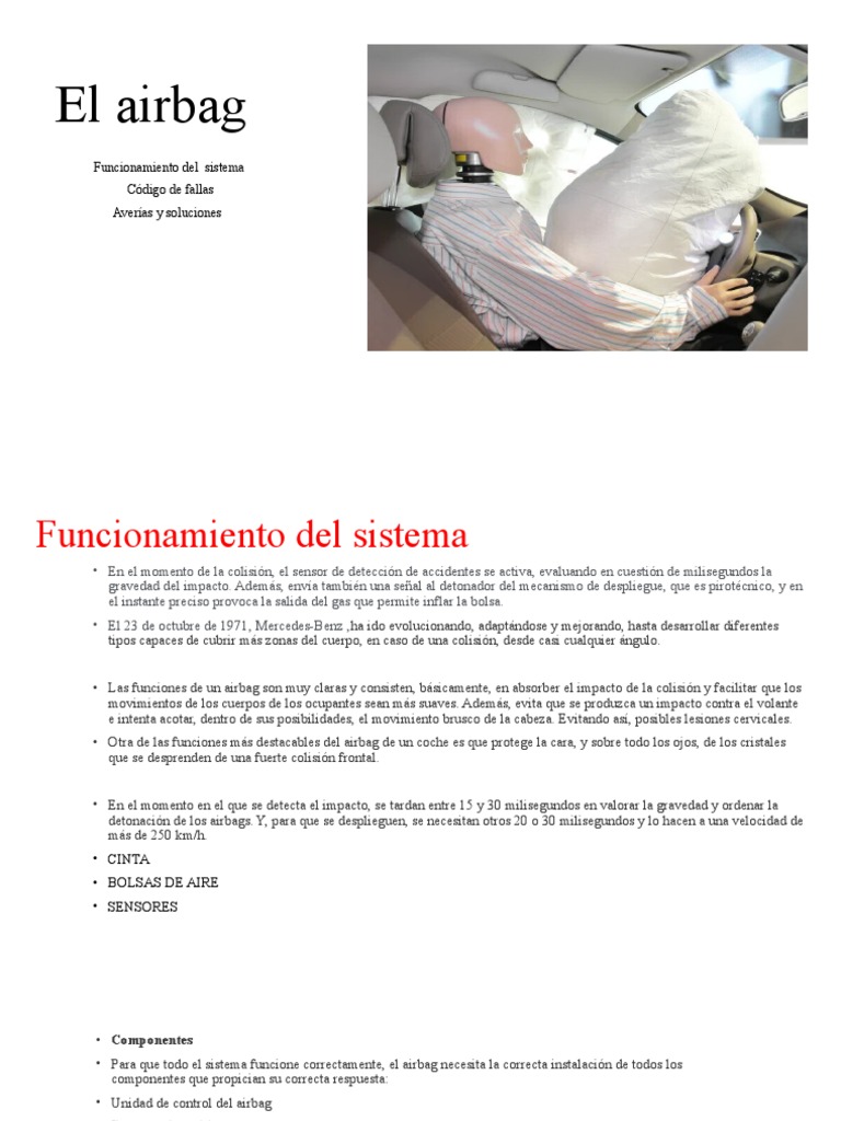 Presentación Averias Del Airbag | PDF