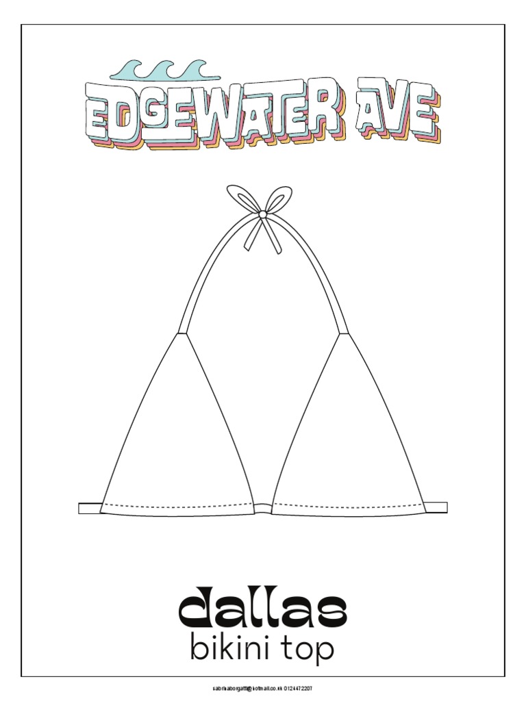 Dallas Top PDF Edgewater Avenue | PDF | Seam (Sewing) | Sewing