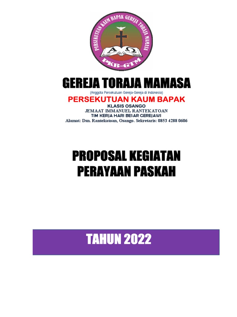 Gereja Toraja Mamasa: TAHUN 2022 | PDF